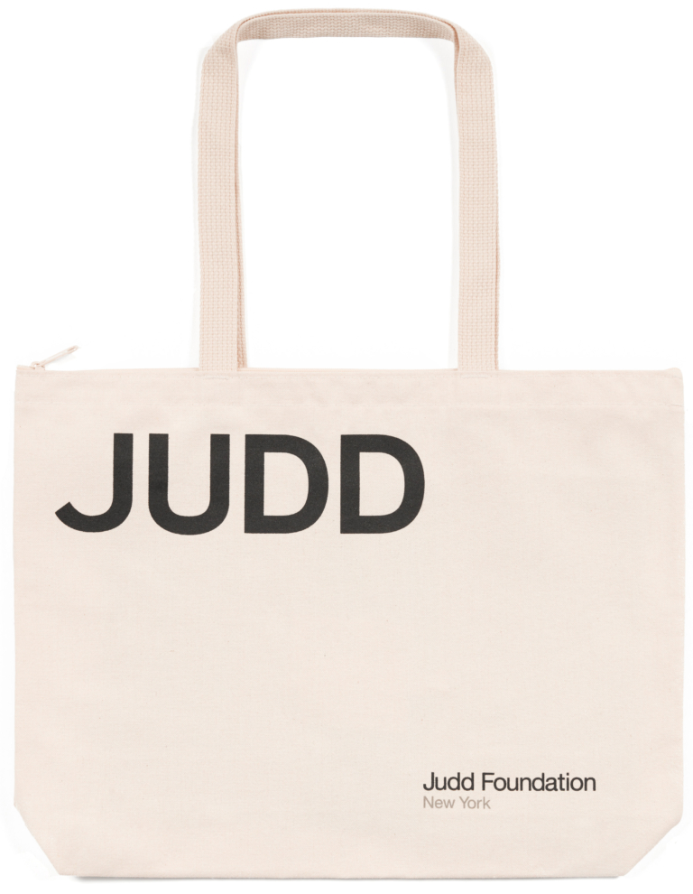 Judd Logo Tote – Natural/Black | Judd Foundation